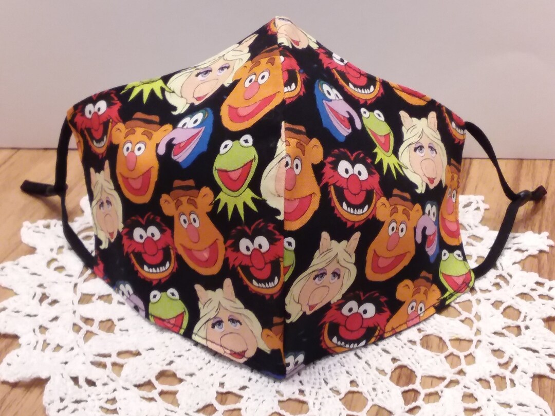 Muppets Print Adult Mask, Washable Reusable Cotton Mask, Adjustable ...