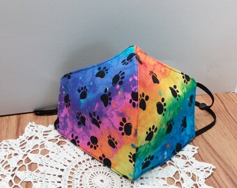 Paw Print Face Mask - Etsy