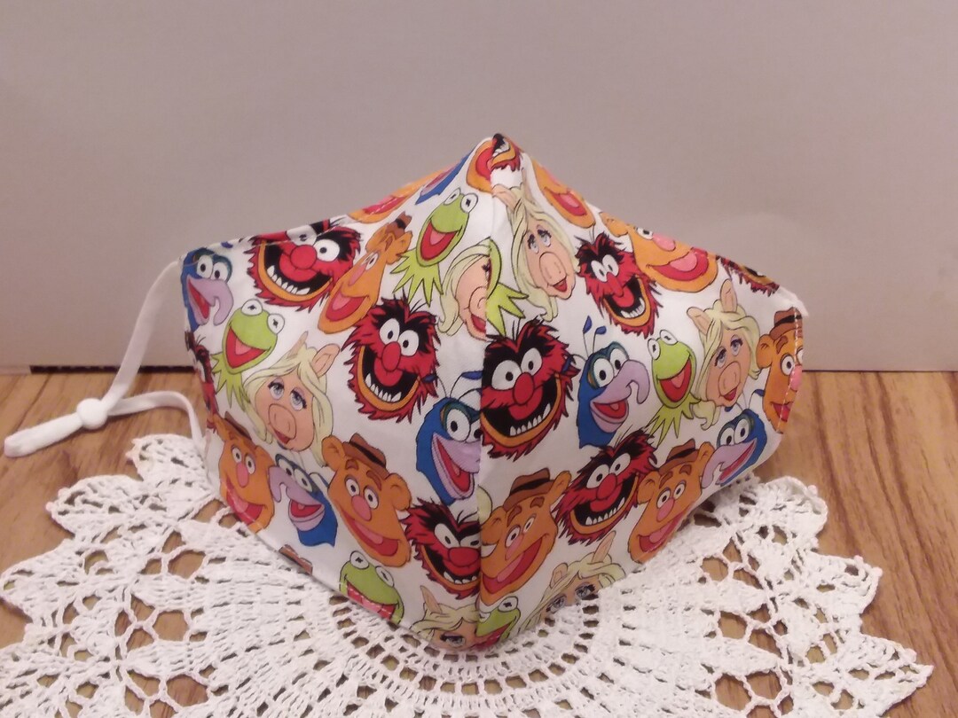 Muppets Adult Face Mask, Adjustable Earloops, Canadian Made - Etsy