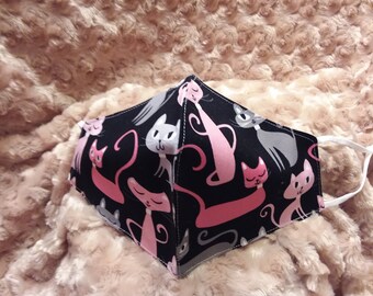 Pink Cat Mask | Etsy