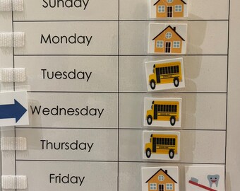 Weekly Visual Routine Chart for Children - Etsy