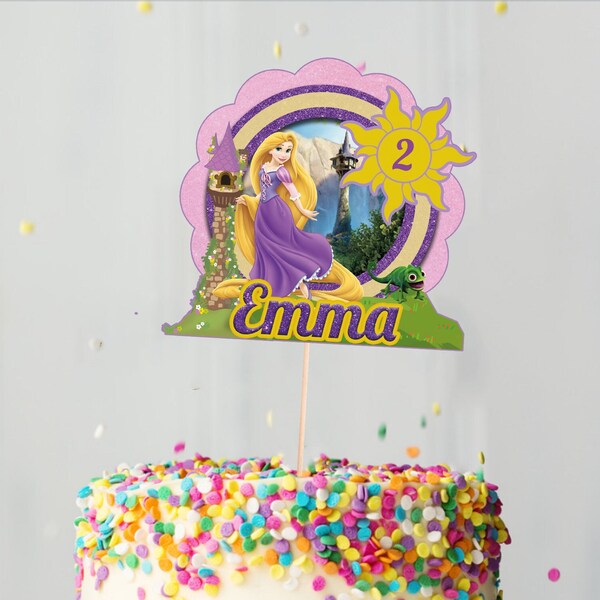 Rapunzel Cake Topper - Etsy