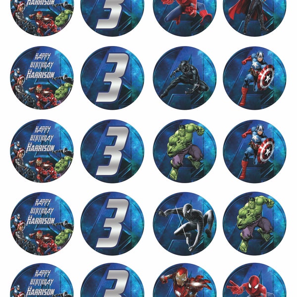 Avengers Cupcake - Etsy