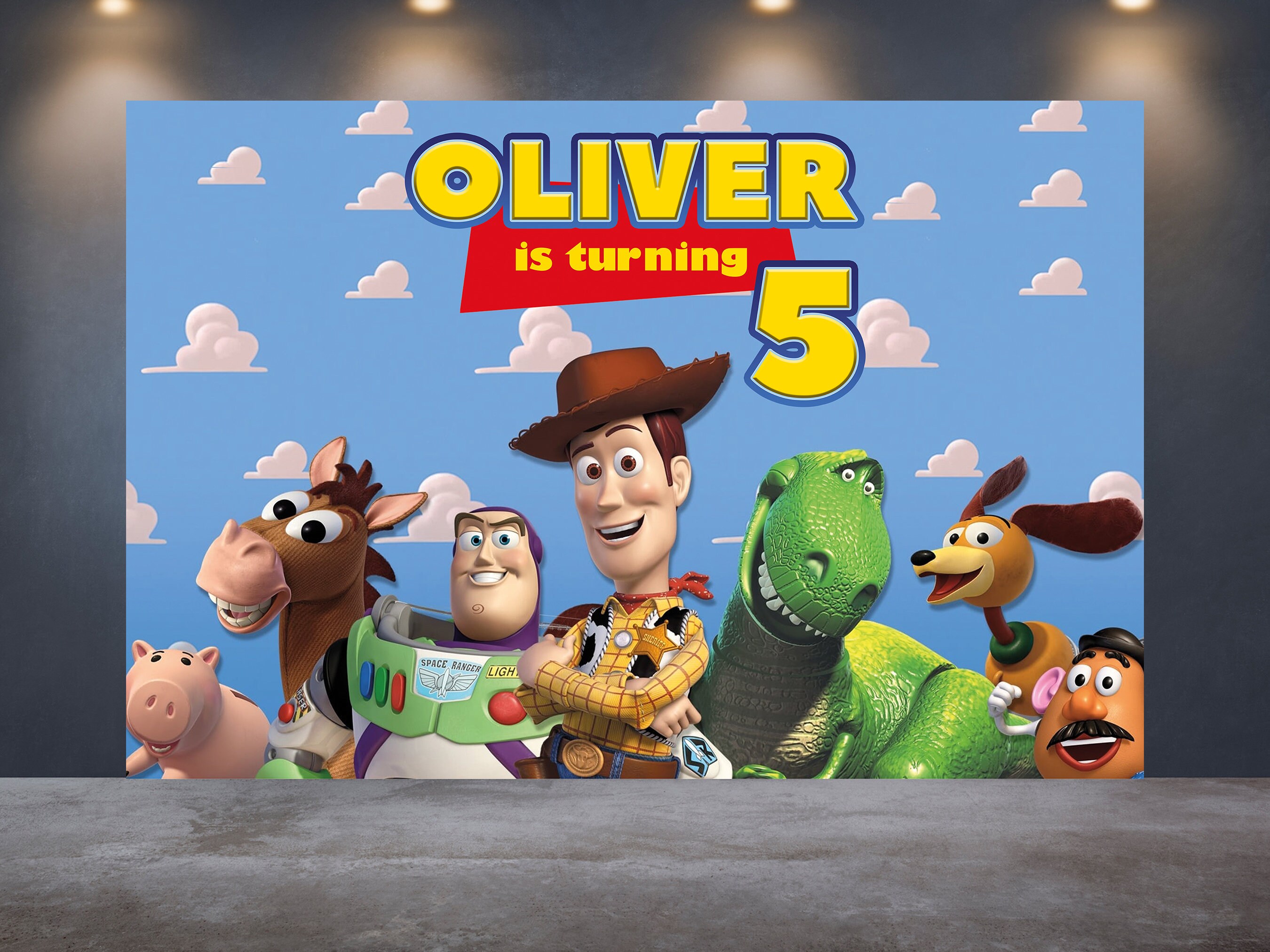 Toy Story Birthday Backdroptoy Story Birthday Party - Etsy