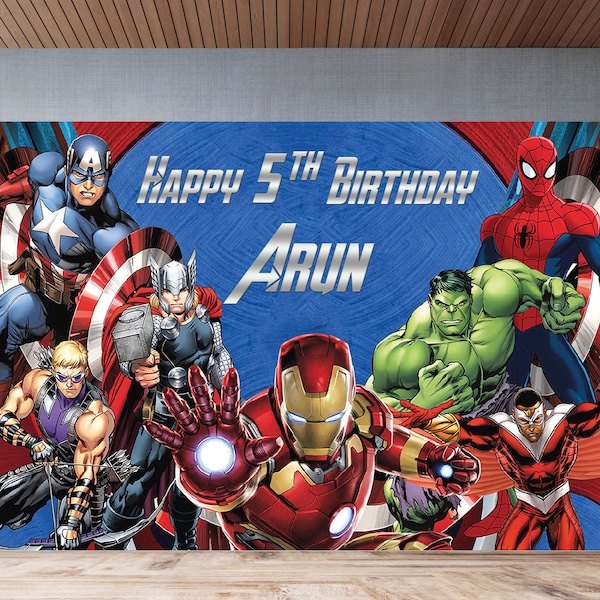 Superhero Backdrop - Etsy