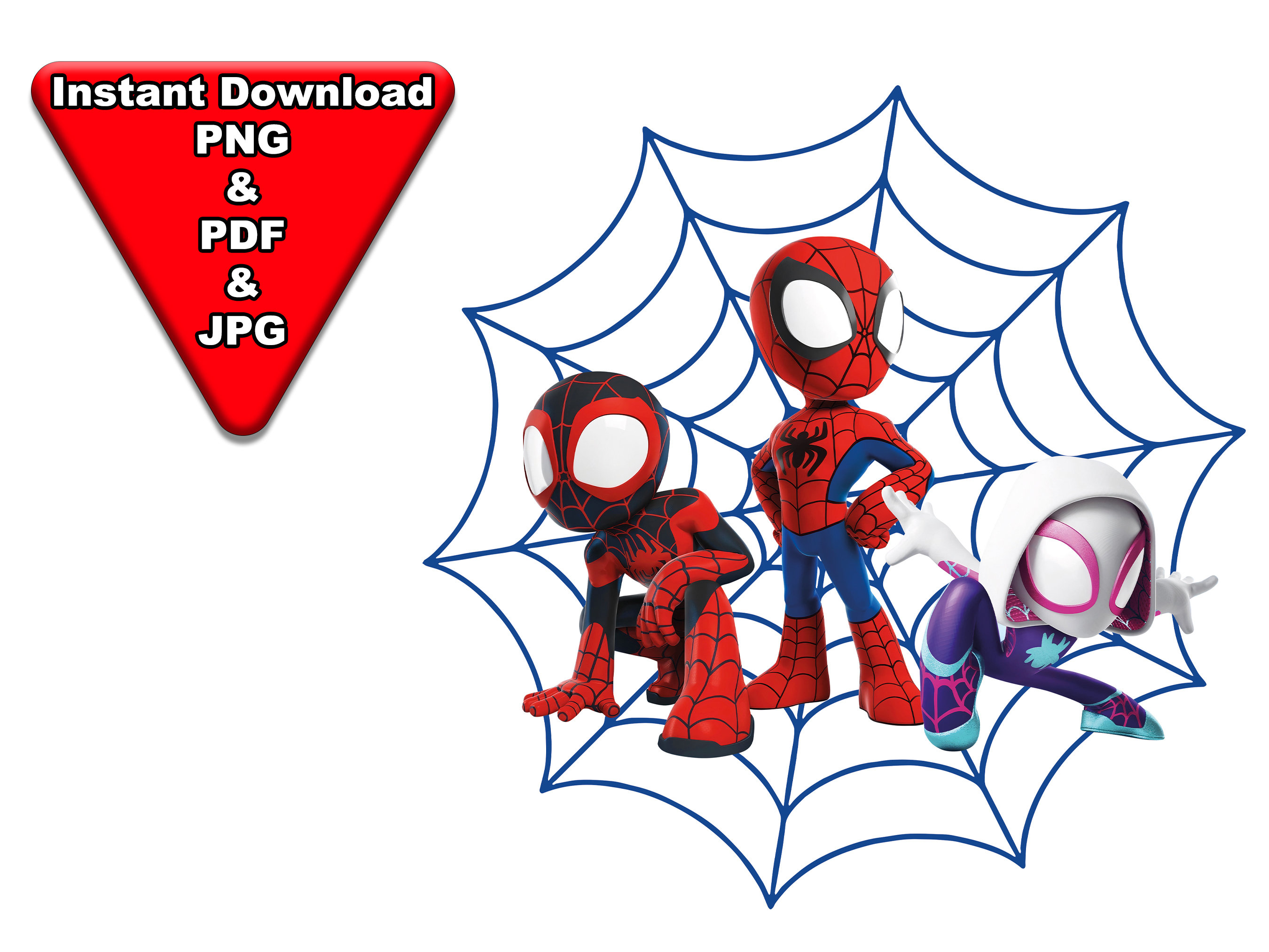 Spidey and His Amazing Friends Png Spidey and His Amazing - Etsy España