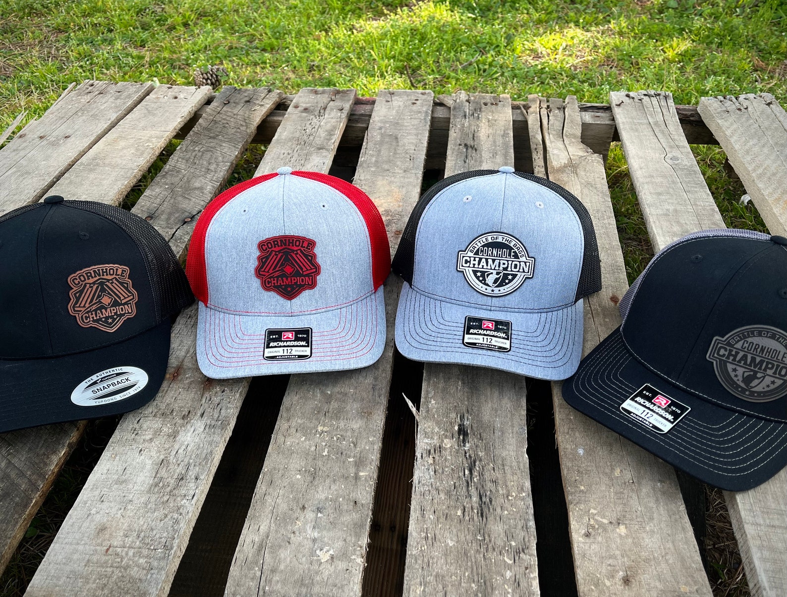Cornhole Hat Cornhole Board Trophy Patch Hat Leather Hat Patch Hats ...