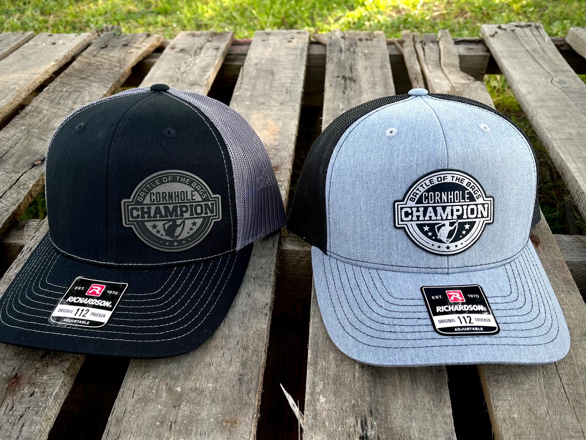 Cornhole Hat Cornhole Board Trophy Patch Hat Leather Hat Patch Hats ...