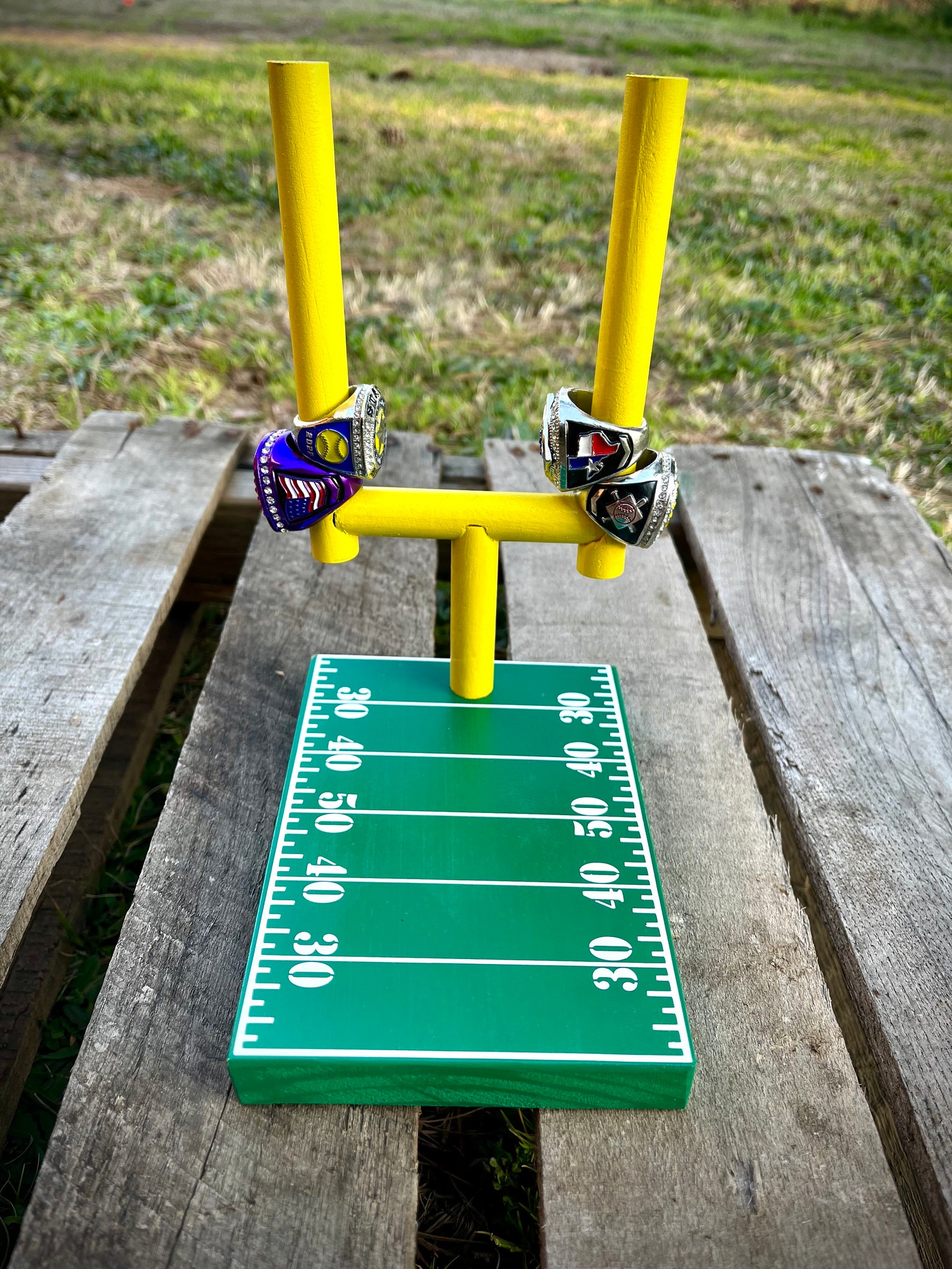 Football Ring Display Football Ring Holder Trophy Ring Display Custom ...