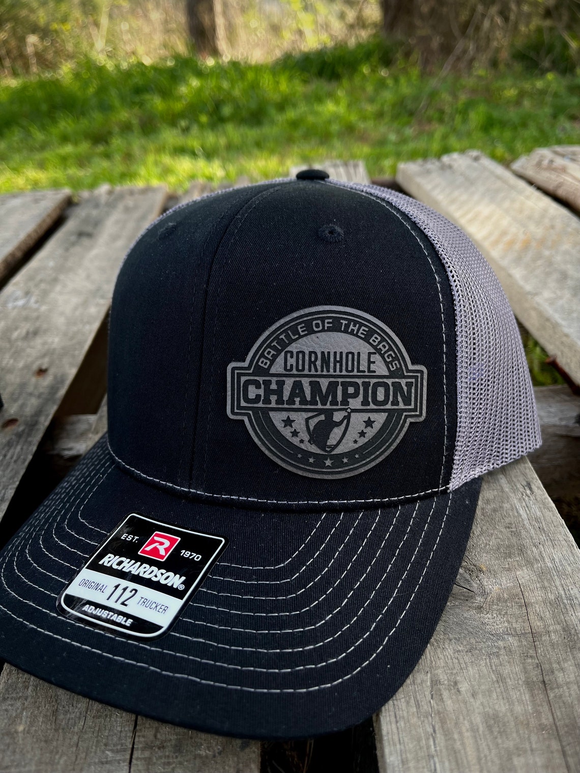 Cornhole Hat Cornhole Board Trophy Patch Hat Leather Hat Patch Hats ...