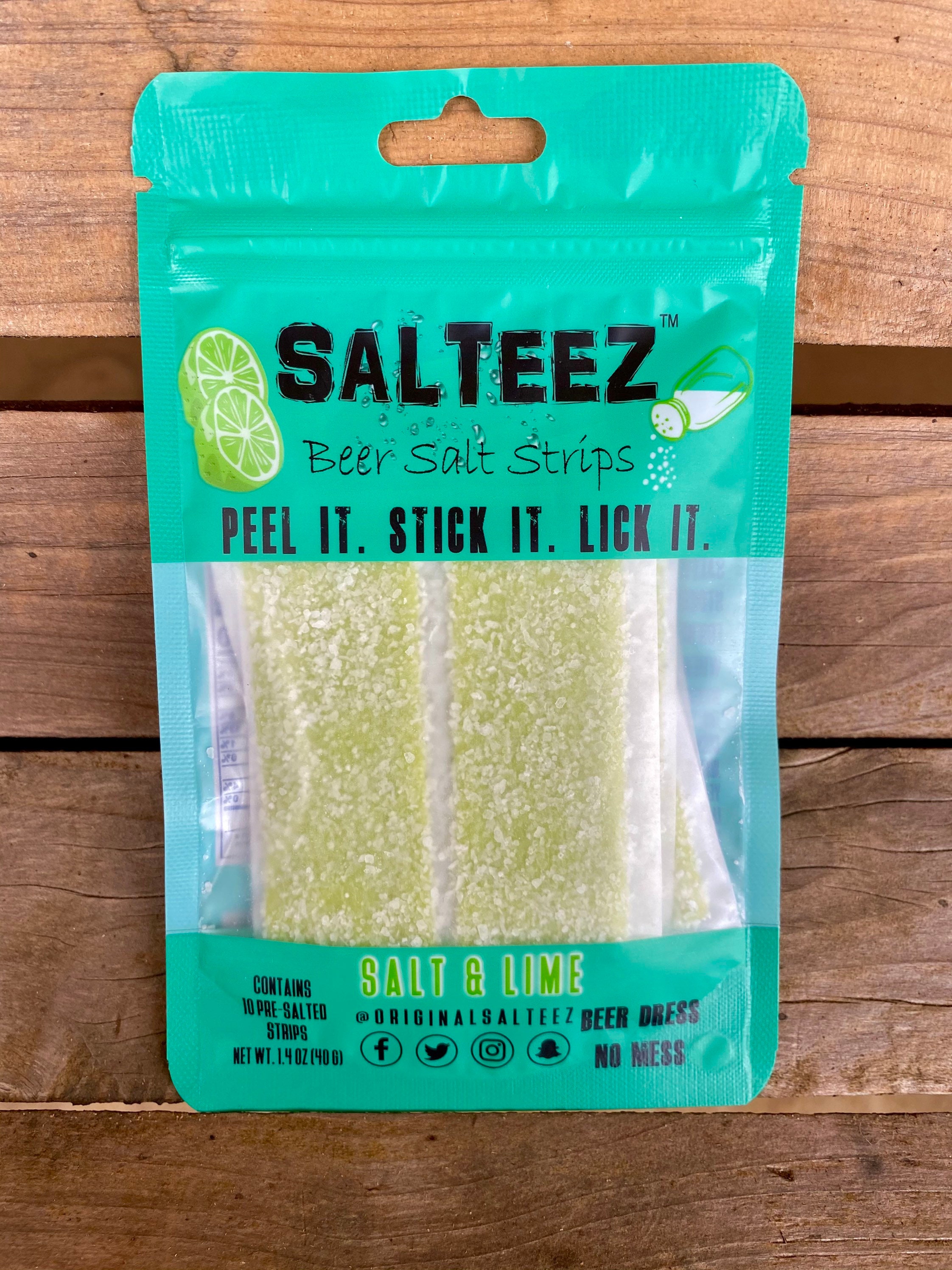 Salteez Beer Salt Strips Stick on Salt Strips Lime & Salt | Etsy