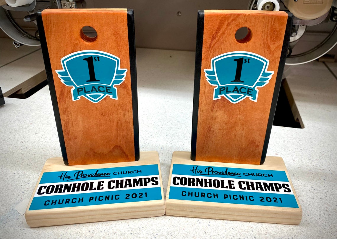 Cornhole Board Trophies Cornhole Tournament Trophies Corn Hole - Etsy