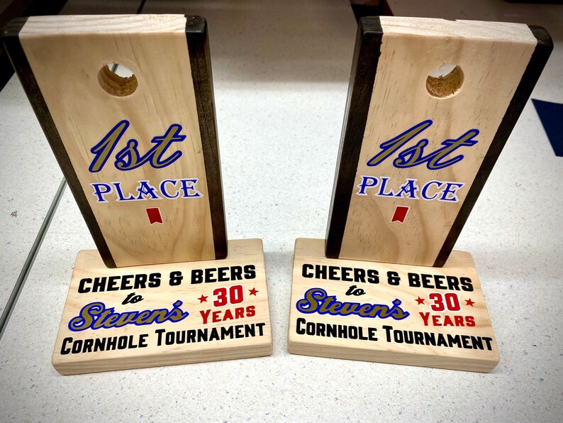 Cornhole Board Trophies Cornhole Tournament Trophies Corn Hole - Etsy
