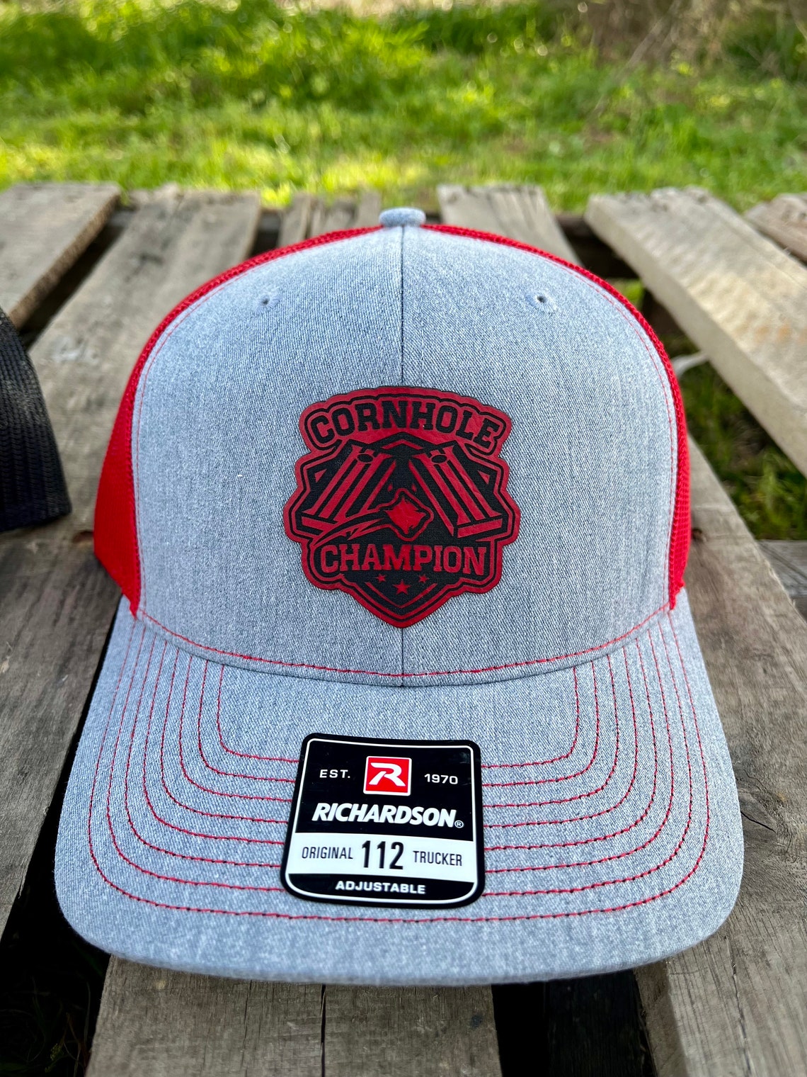 Cornhole Hat Cornhole Board Trophy Patch Hat Leather Hat Patch Hats ...