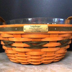 1999 Longaberger Popcorn Basket - Etsy