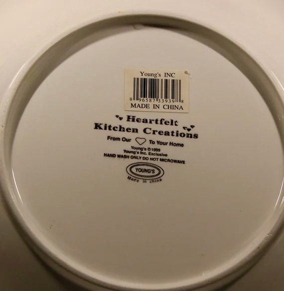 Vintage Young's Heartfelt Kitchen Creations Rooster Dinner Plates set ...