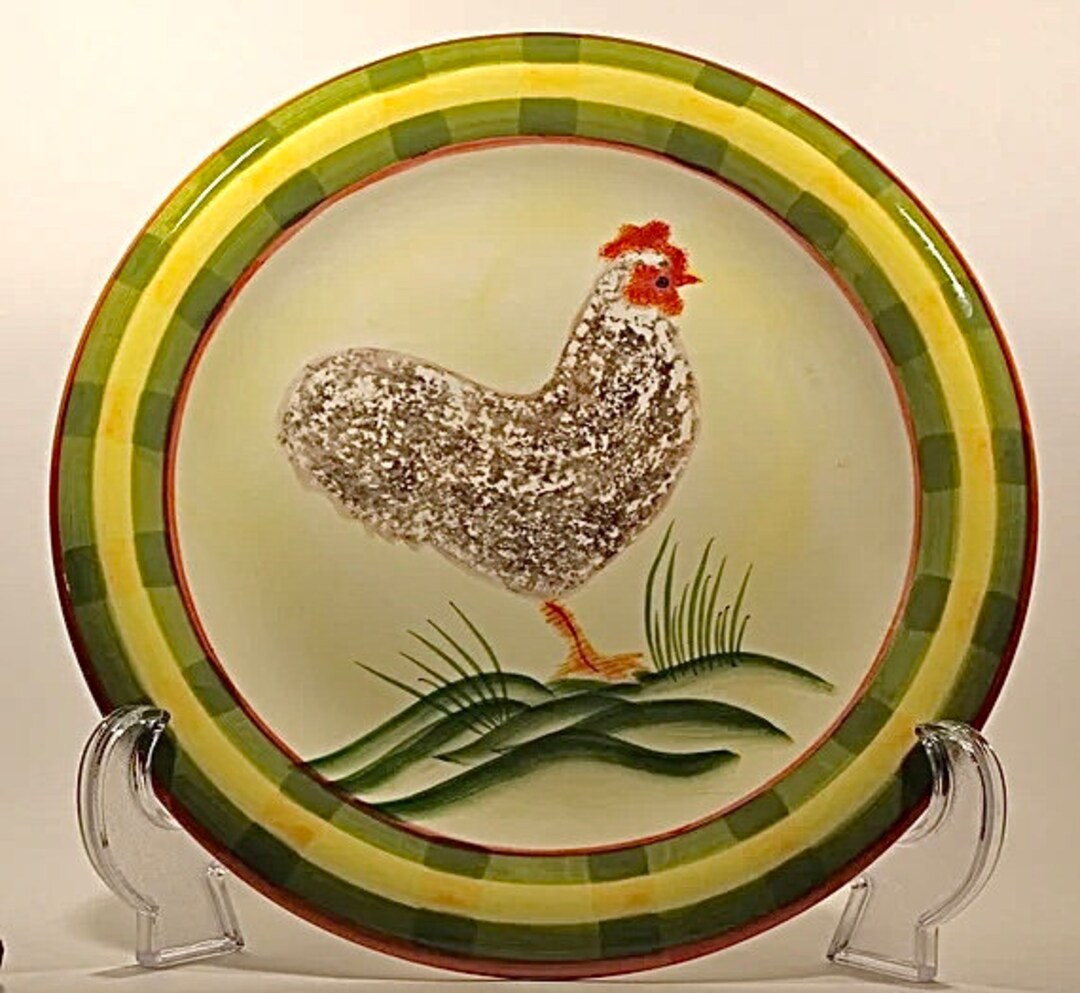 Vintage Young's Heartfelt Kitchen Creations Rooster Dinner Plates set ...