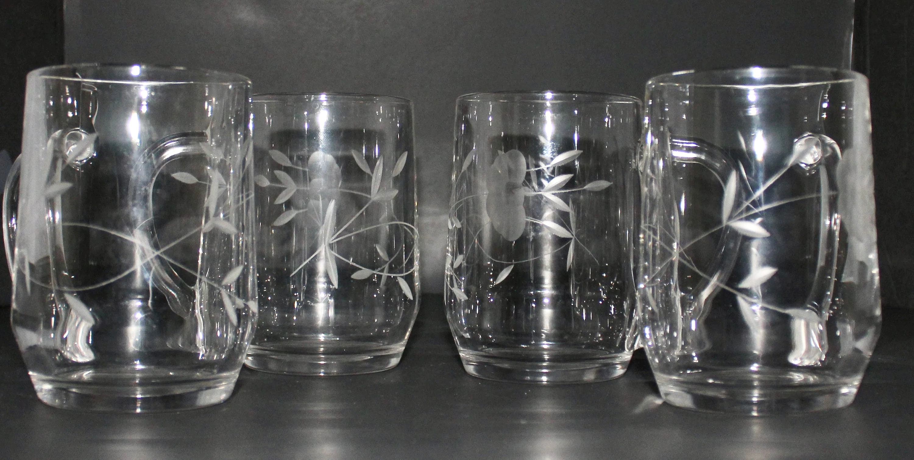 Princess House Heritage Collection Coffee/beverage Cups set of 4 - Etsy