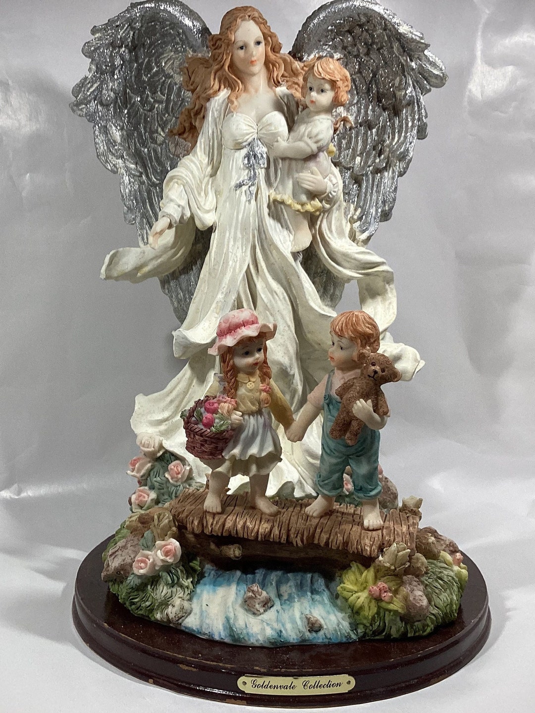 Goldenvale Collection-guardian Angel Watching Over Children - Etsy