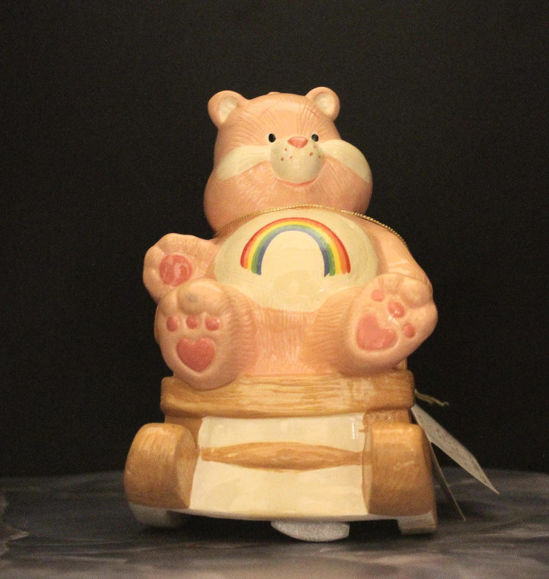 Vintage 1983 Care Bears Cheer Bear Ceramic Musical Figurine-rocking ...