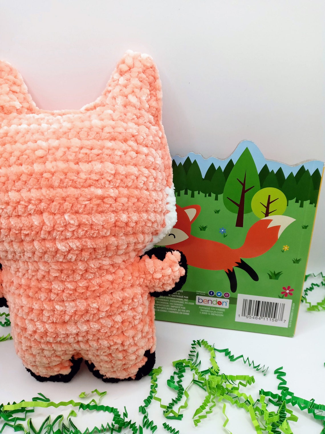 Children's Book and Toy Set With Stuffed Animal - Crochet Fox Plushie ...