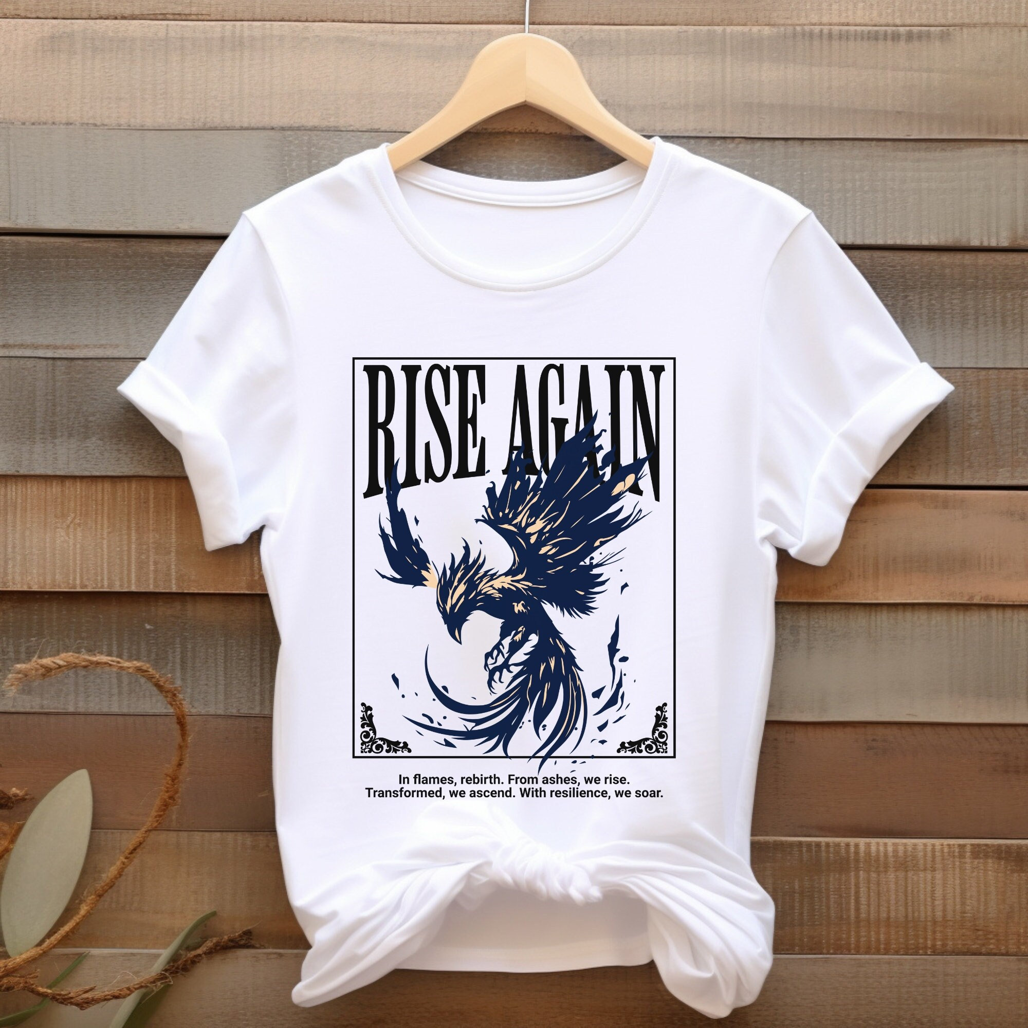 Retro Phoenix Tee, Rise Again T-shirt, Vintage Phoenix Rising Shirt ...