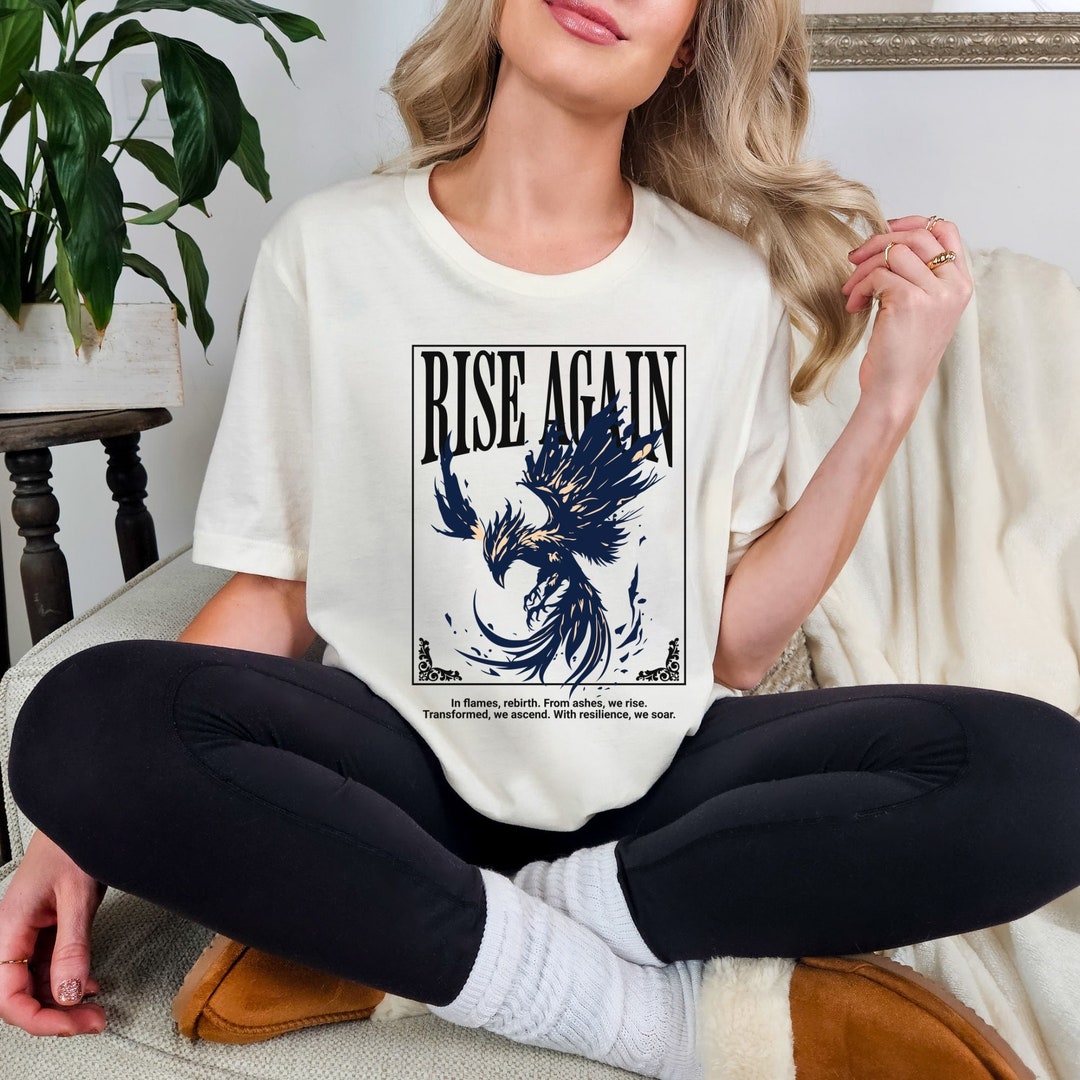 Retro Phoenix Tee, Rise Again T-shirt, Vintage Phoenix Rising Shirt ...