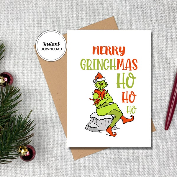 Grinch Christmas Cards - Etsy