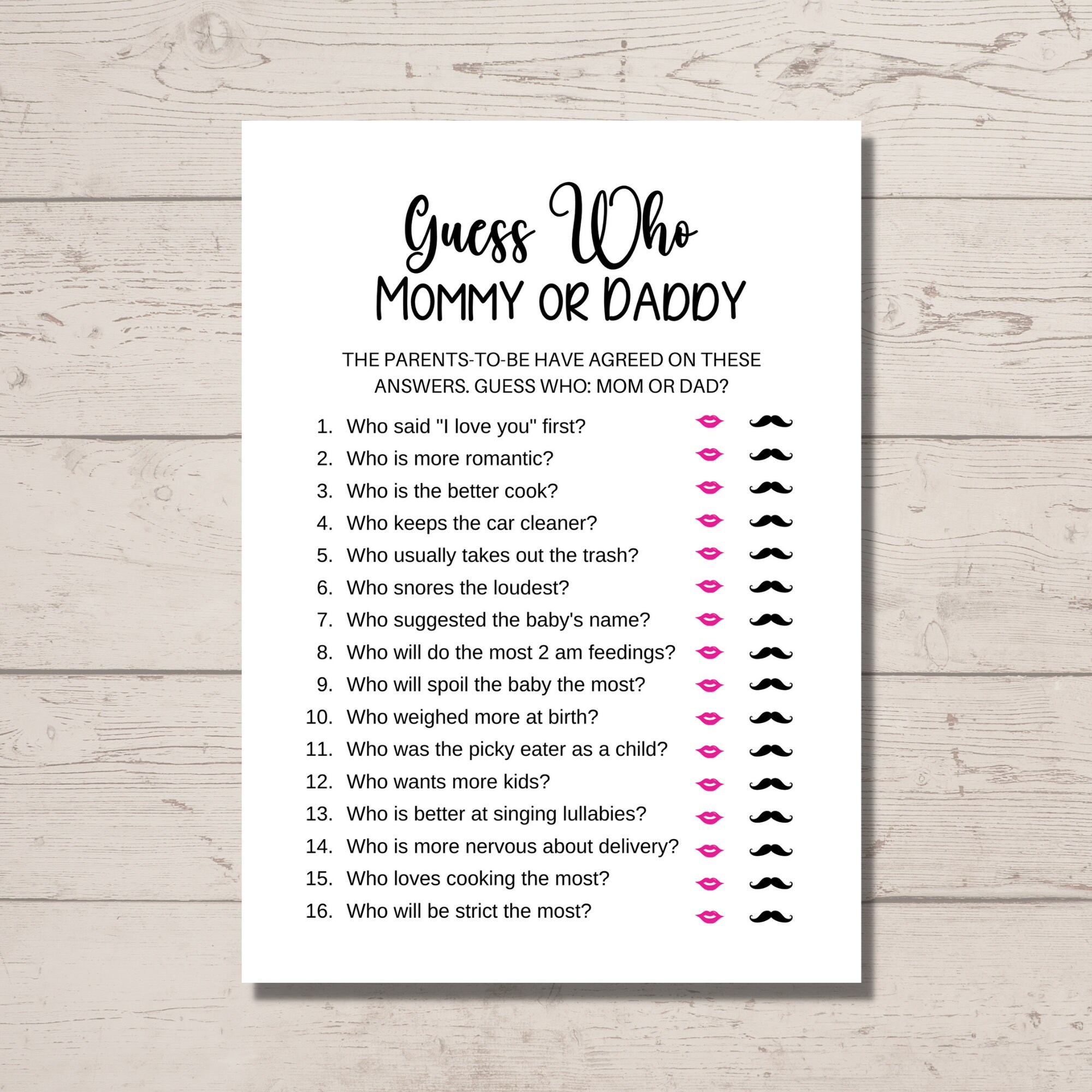 Guess Who Mommy or Daddy, Guess Who Baby Game, Mom or Dad, Mommy or ...