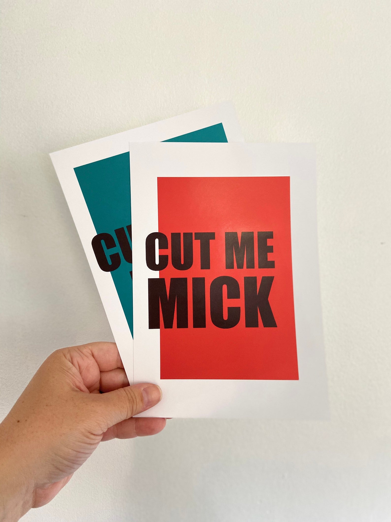 Rocky Balboa cut me mick wall art print man cave decor | Etsy