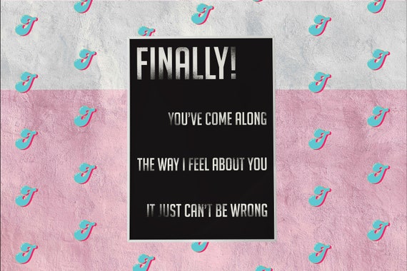 Finally Song Lyrics Wall Art Print Cece Peniston R and B | Etsy UK