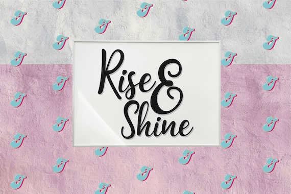 Rise and Shine Wall Art Print Bedroom Decor Gallery Wall - Etsy