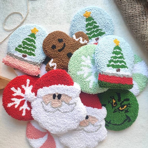 Punch Needle Coaster - Etsy