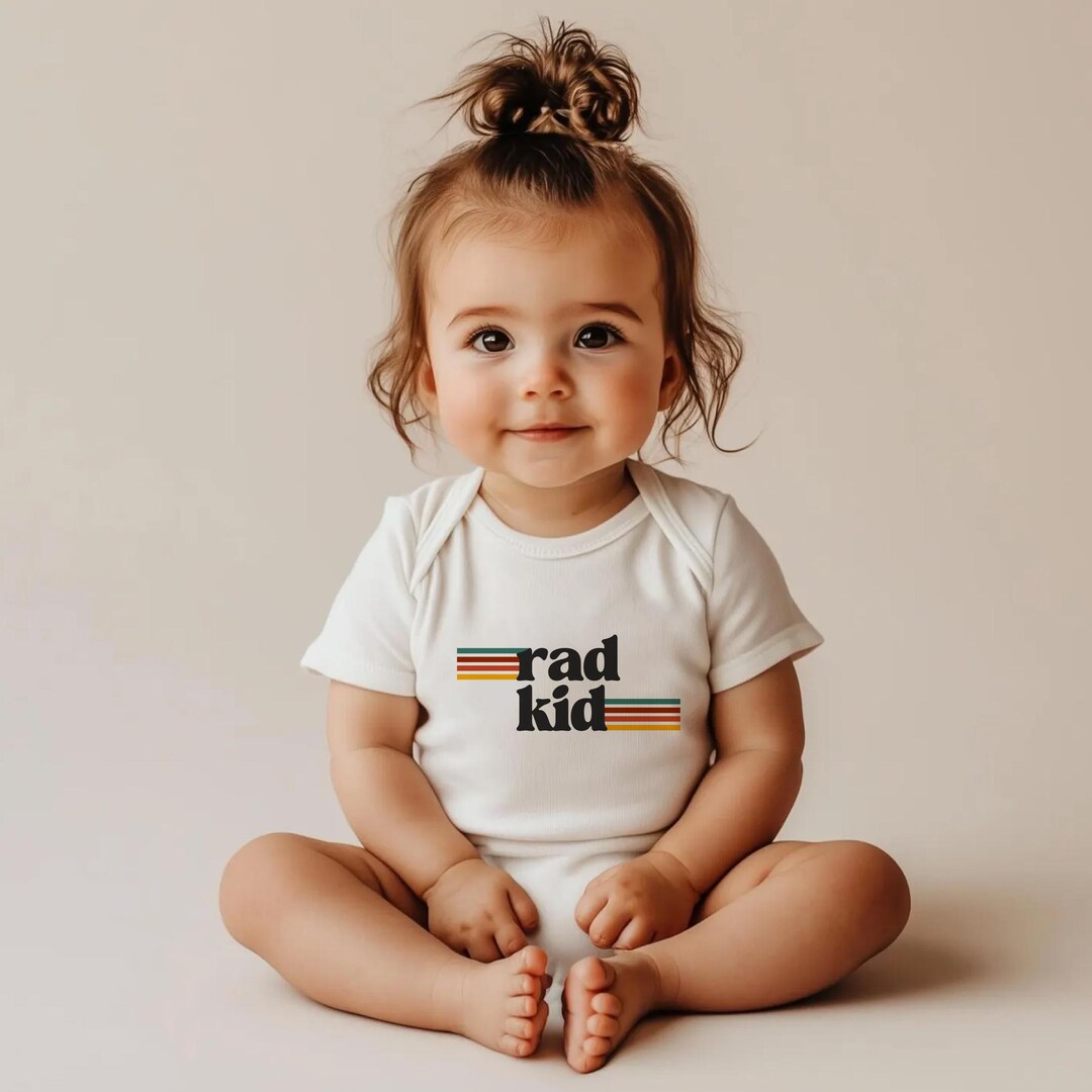 Rad Kid Shirt Rad Kid Onesie® Retro Baby Shirt Vintage Toddler T-shirt ...