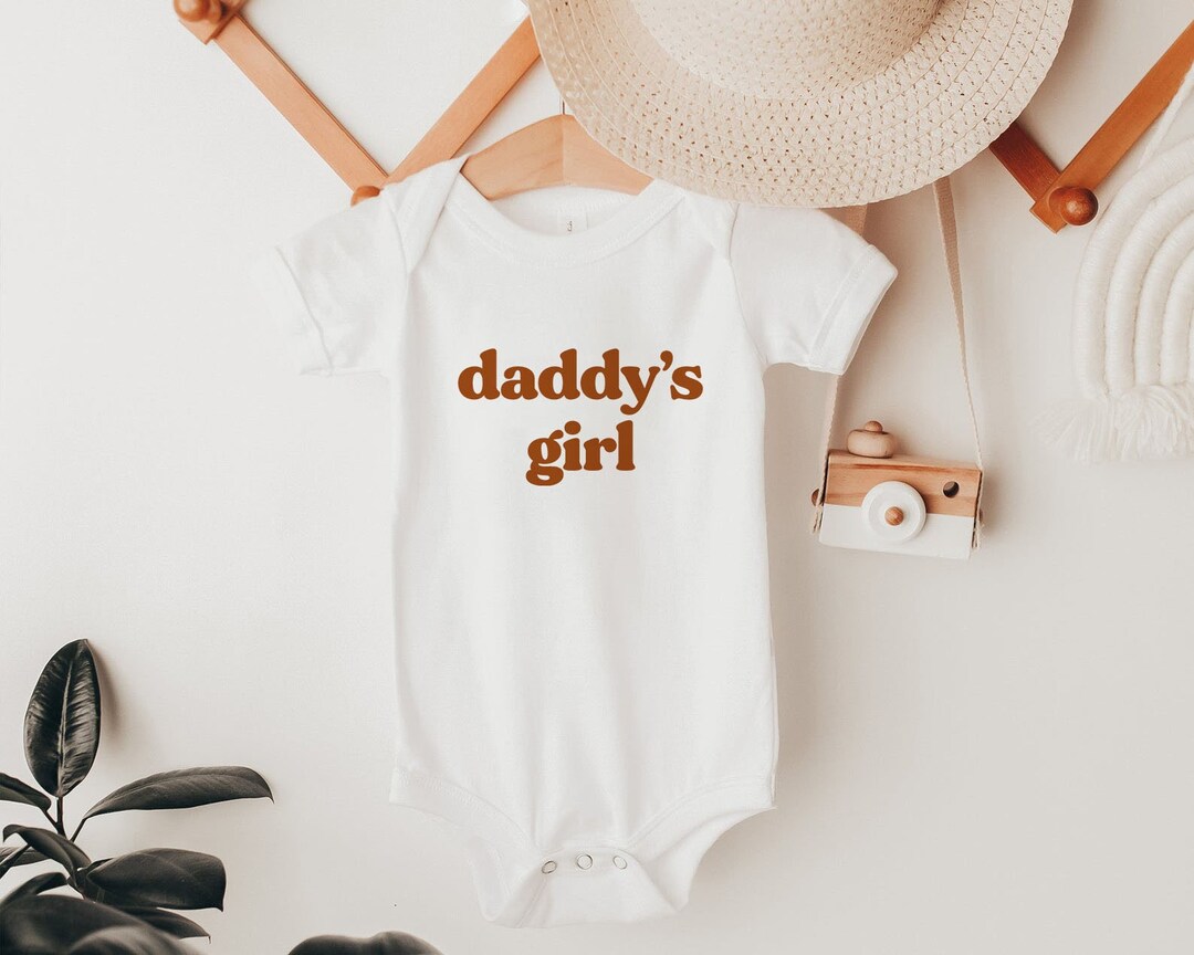 Daddys Girl Onesie® Daddys Girl Tshirt Dad Of Girls First Fathers