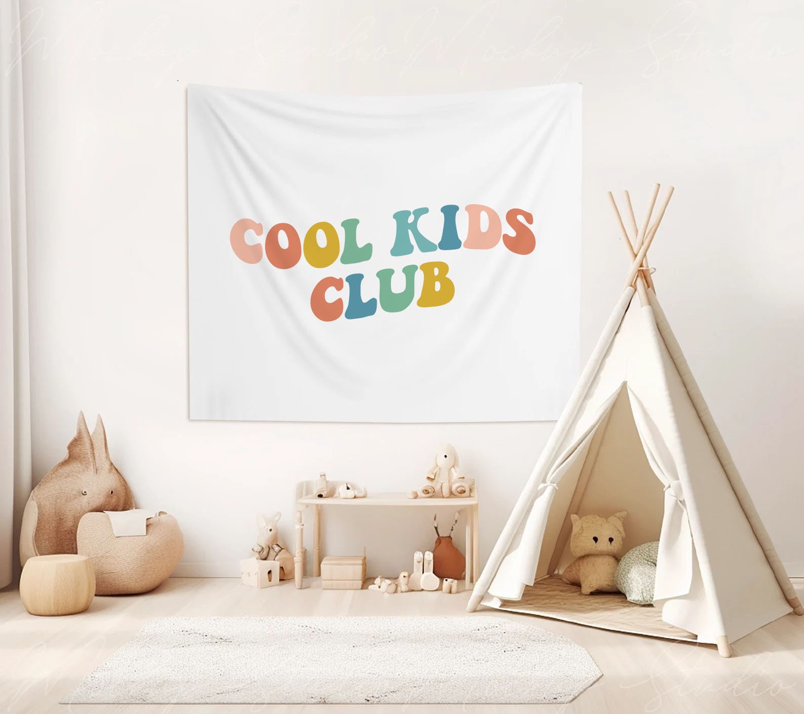 Cool Kids Club Banner Vintage Nursery Decor Retro Playroom - Etsy