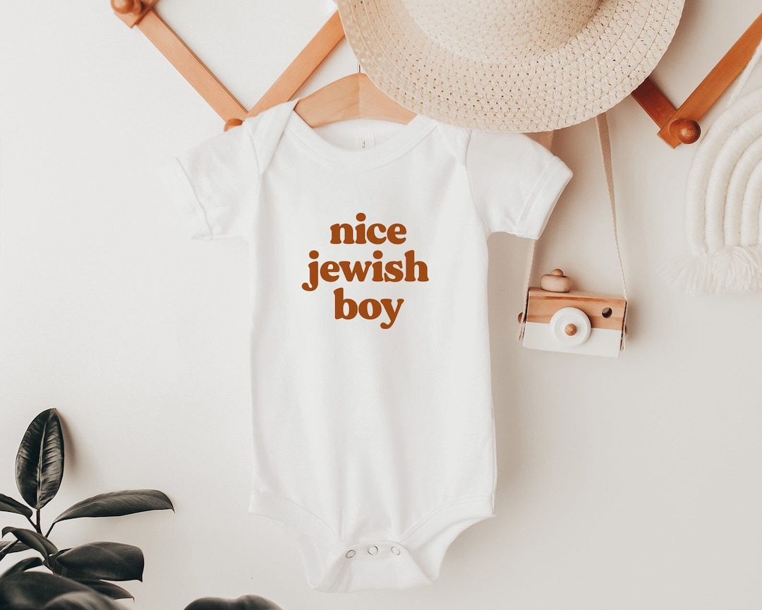 Nice Jewish Boy Onesie®, Jewish Kids Tshirt, Jewish Baby Shower Gift ...