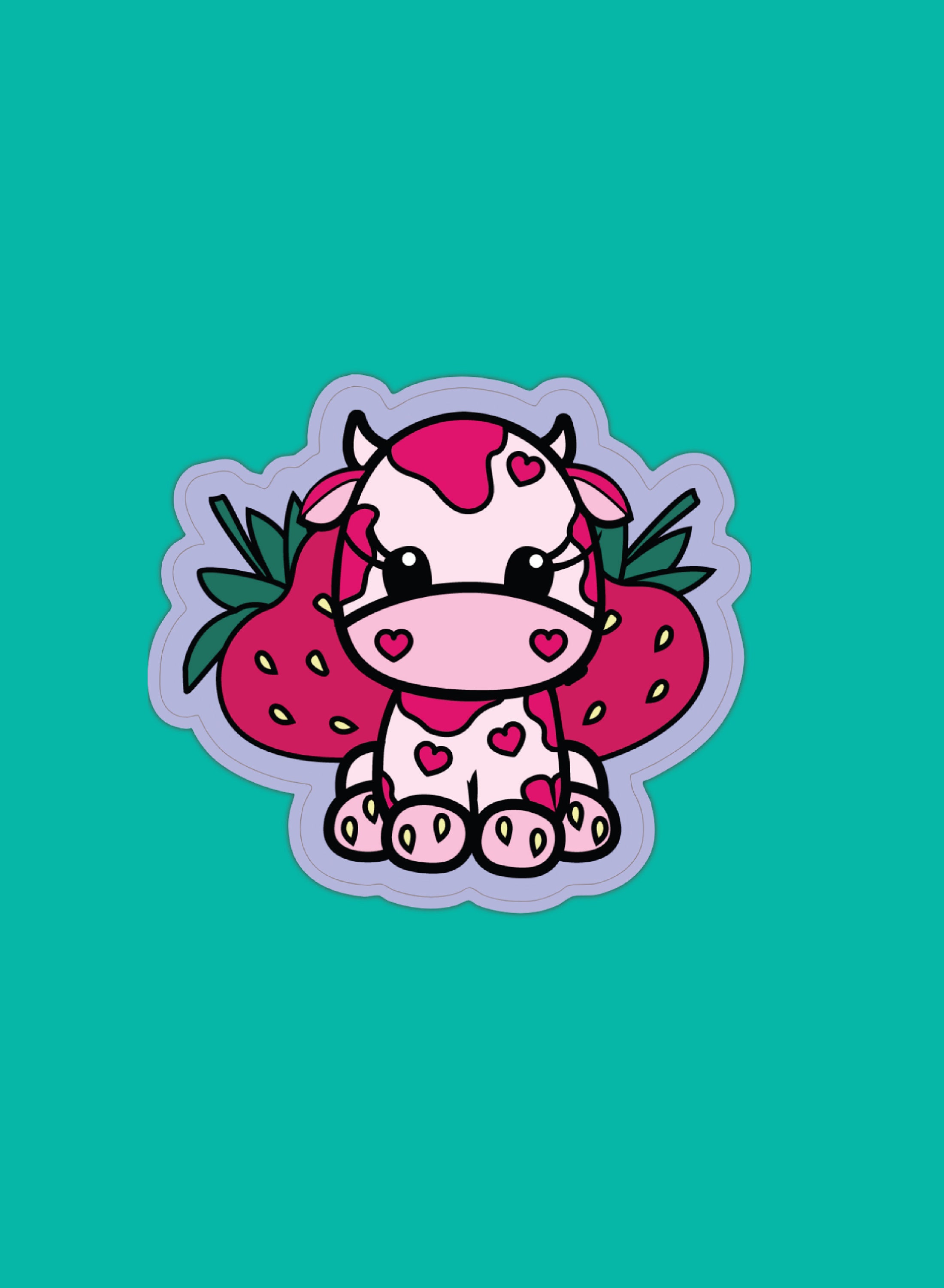 Strawberry Milk, Vinyl Sticker - Etsy
