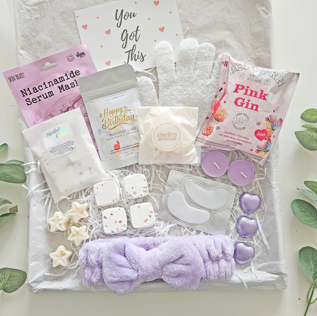 BIRTHDAY PAMPER BOX Spa Gift Box for Her, Birthday Pamper Hamper, Self ...