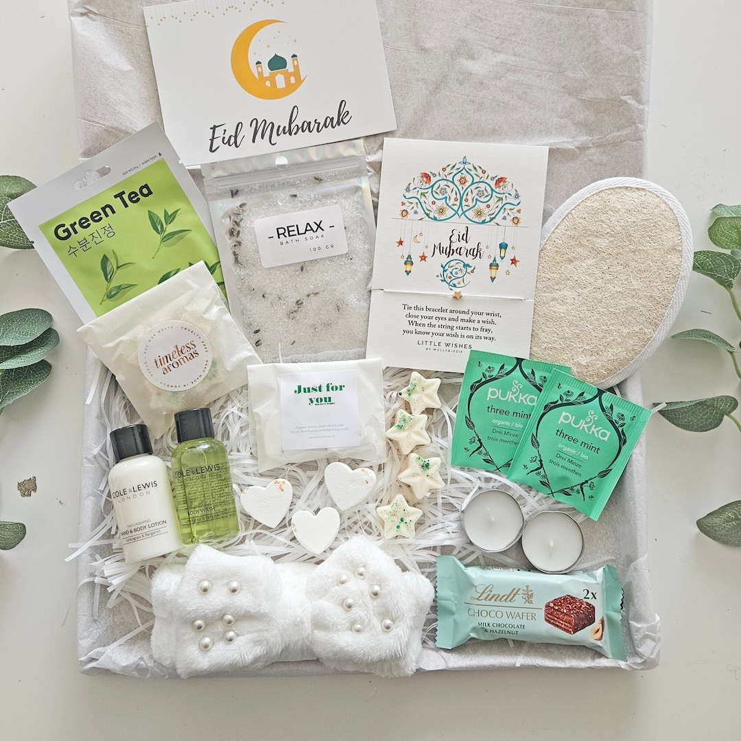 EID MUBARAK Gift Box, Islamic Spa Gift Box for Women, Muslim Birthday ...