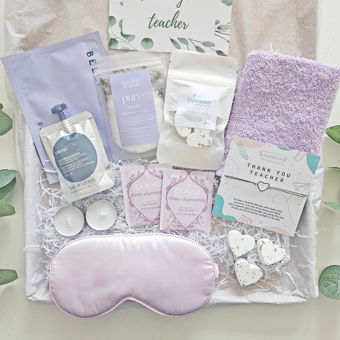THANK YOU TEACHER Pamper Gift Box, Pamper Hamper Gift Set for Teacher ...