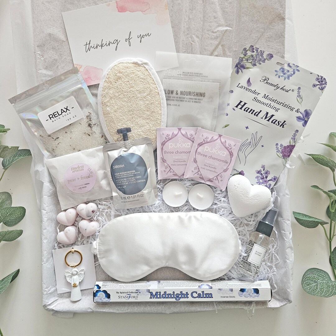 THINKING OF YOU Care Package Gift, Sorry for Your Loss Spa Gift Box for ...