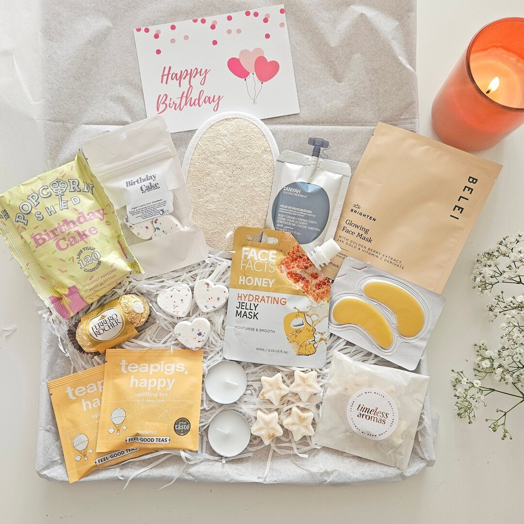 HAPPY BIRTHDAY Pamper Box, Pamper Gift Box for Her, Birthday Self Care ...