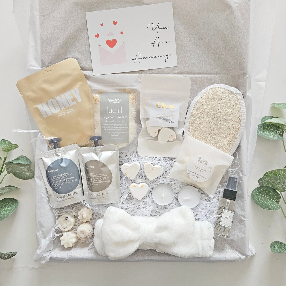 LUXURY PAMPER BOX Birthday Pamper Hamper, Spa Gift Box for Her, Self ...