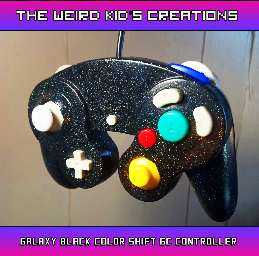 Nintendo Gamecube Controller Galaxy Black Color Shift custom Retro ...