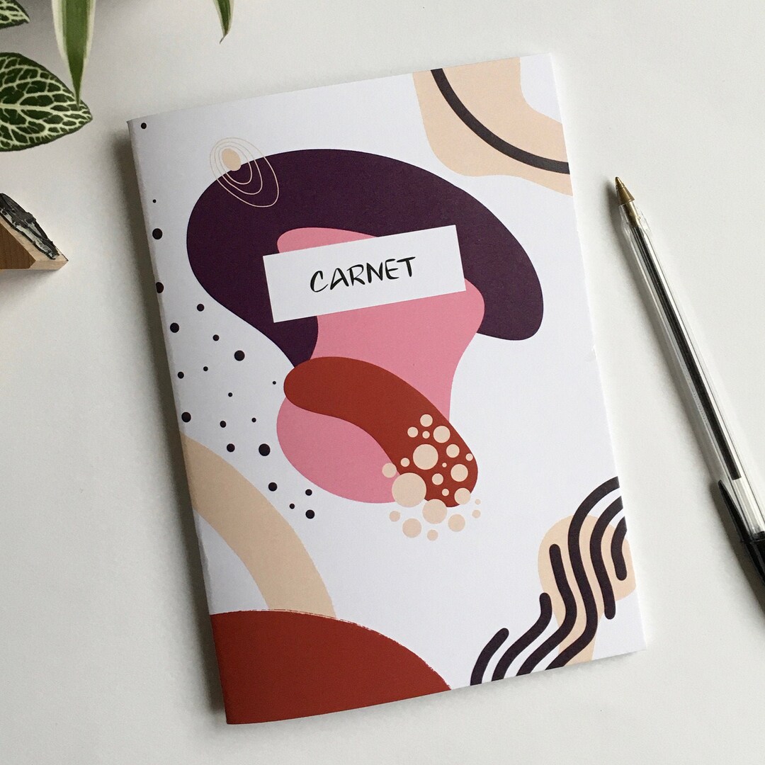 Carnet A5 - Abstract forms - Etsy France