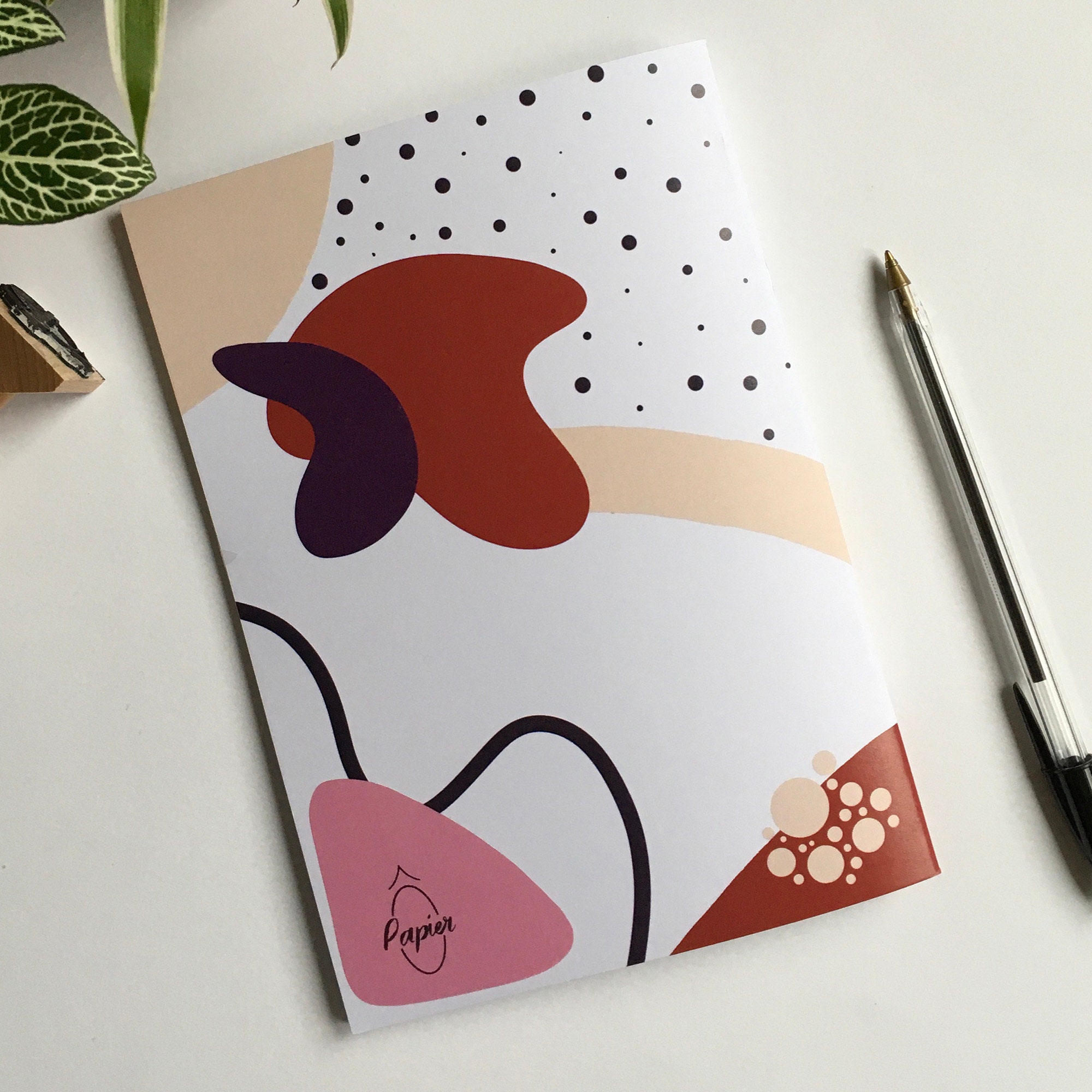 Carnet A5 - Abstract forms - Etsy France