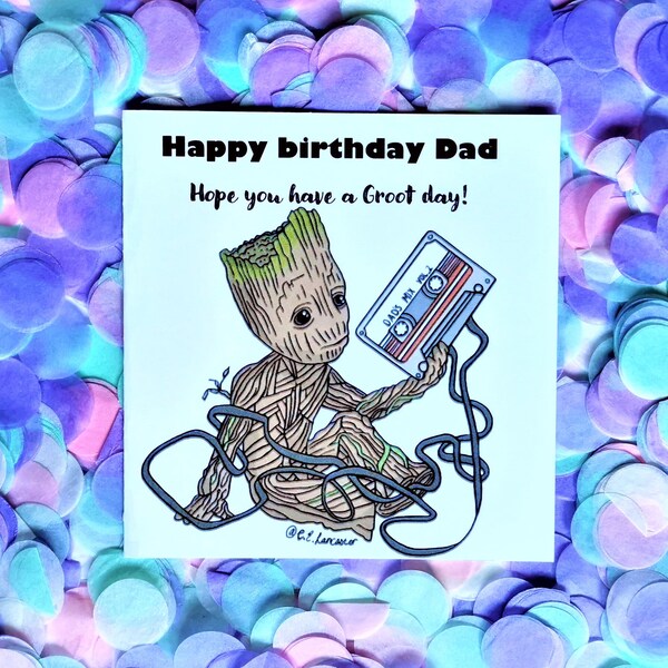 Groot Card Etsy