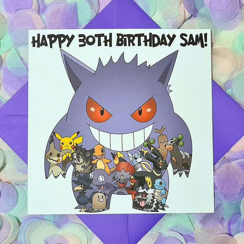 Nintendo Birthday Card - Etsy