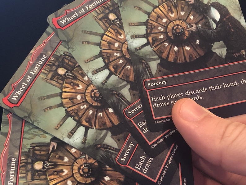 Wheel of Fortune Custom Mtg Full Art Style Proxy Card | Etsy